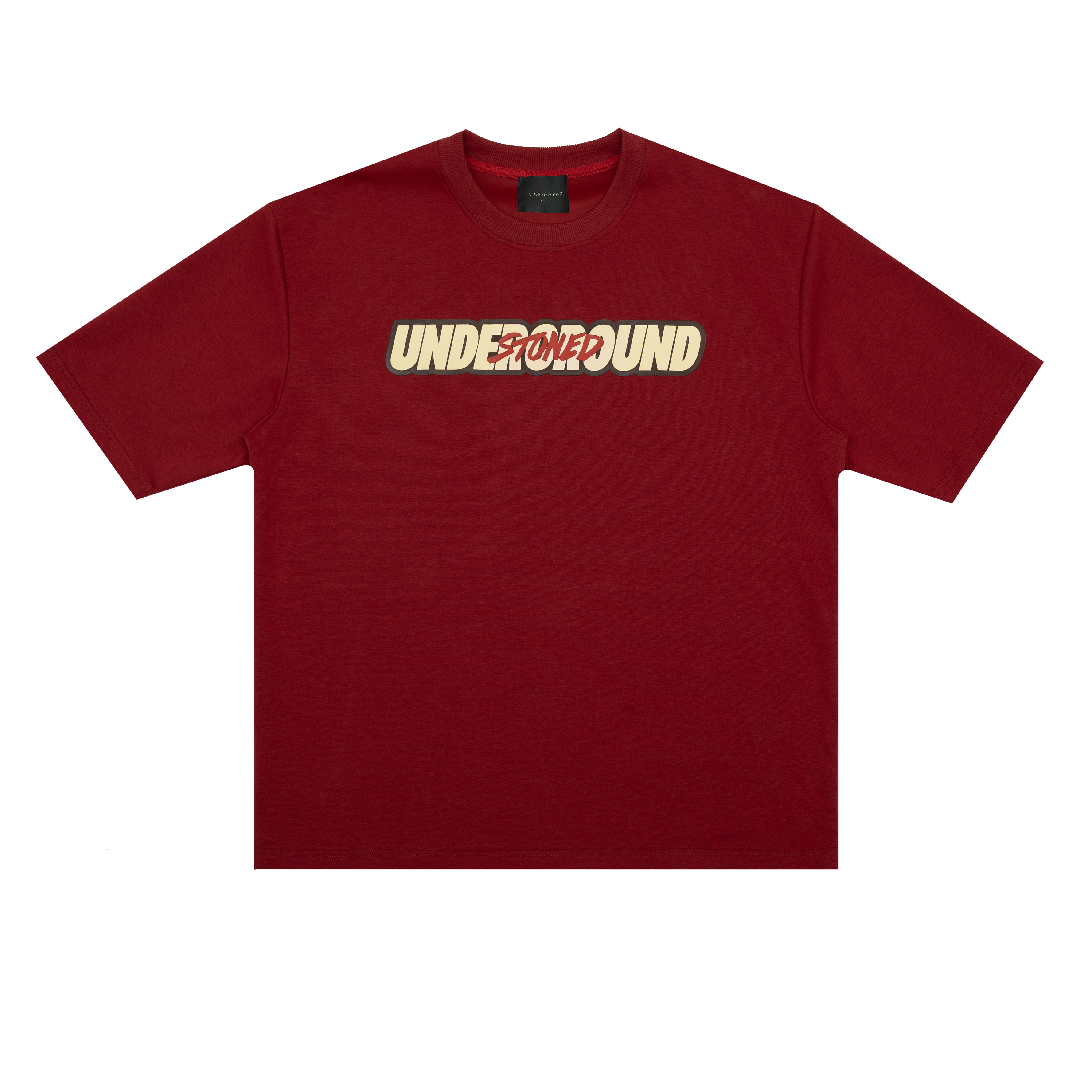 Stoned X UNDG : Basic Logo Tee Red – Stoned & Co Group