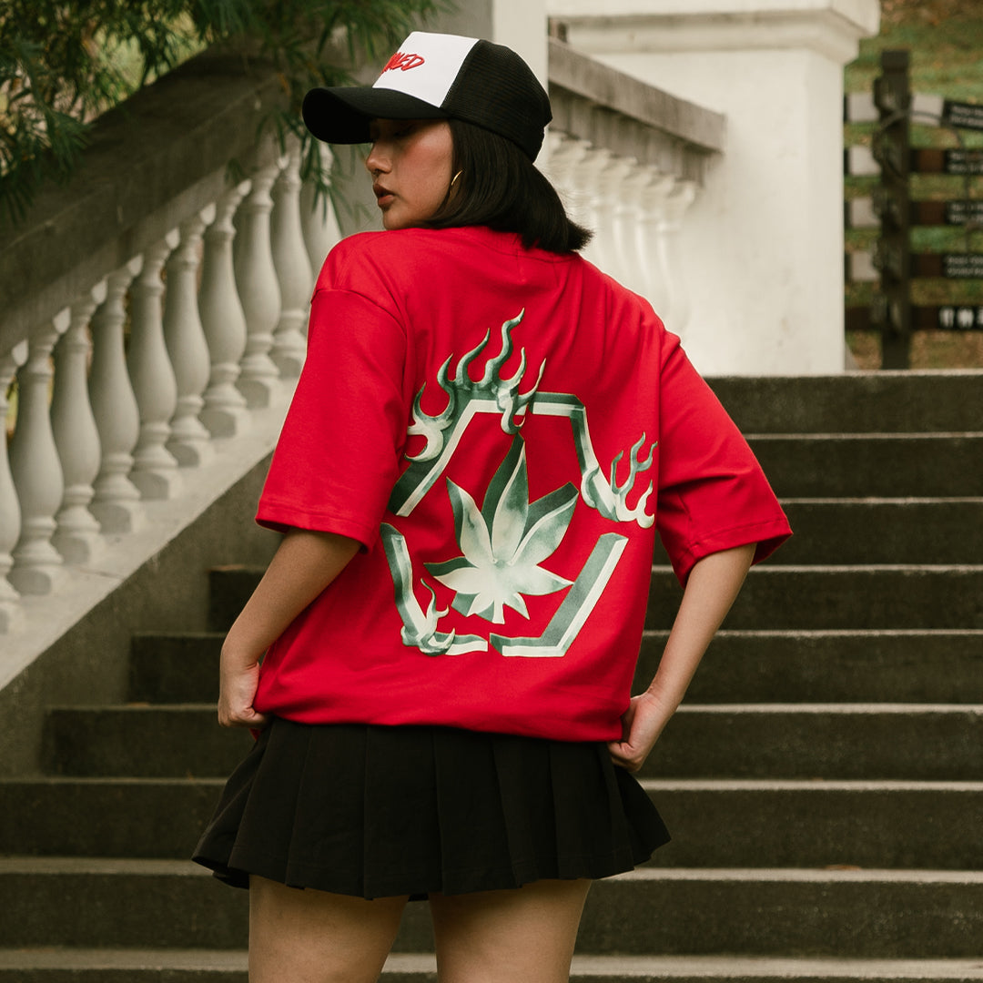 Golden Jade : Genetic Hexagon Jade Tee Red – Stoned & Co Group